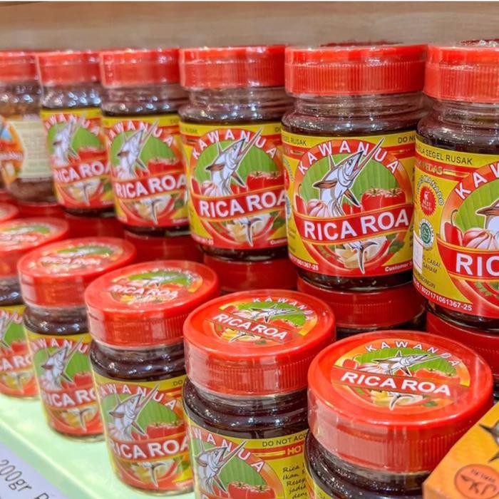 Original Manado Kawanua Rica Roa Cakalang Fish Sambal, typical of North ...