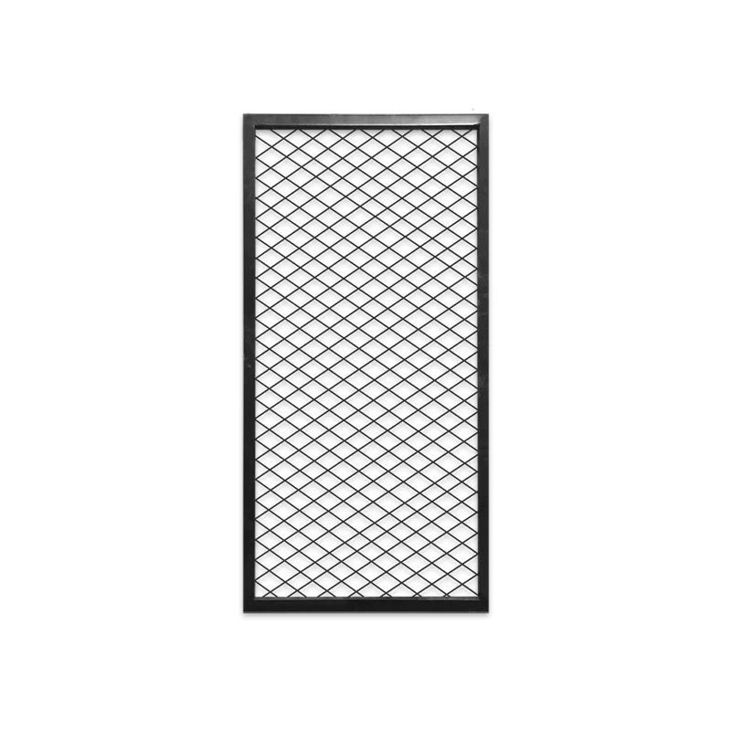 Customized rhombus iron mesh wrought iron mesh industrial wind hollow ...