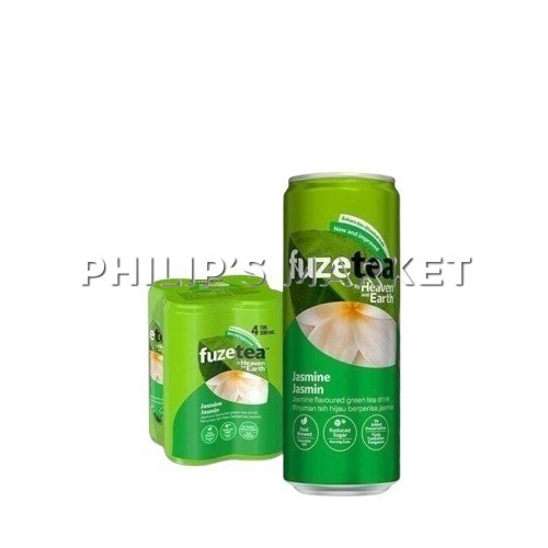 (Expiry 27 Feb 2025) Fuze Tea Jasmine Green Tea Pack of 4 (4 x 300ml ...