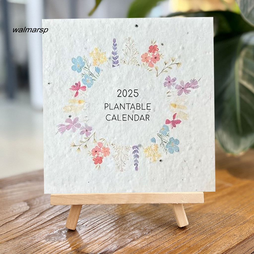 [WMP] Seeds Paper Calendar Garden-themed Calendar 2025 Plantable Seeds ...