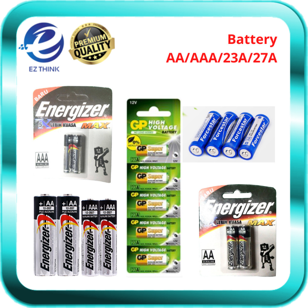 Battery Series AA / AAA / 23A / 27A Alkaline Bateri for Toy Alarm ...