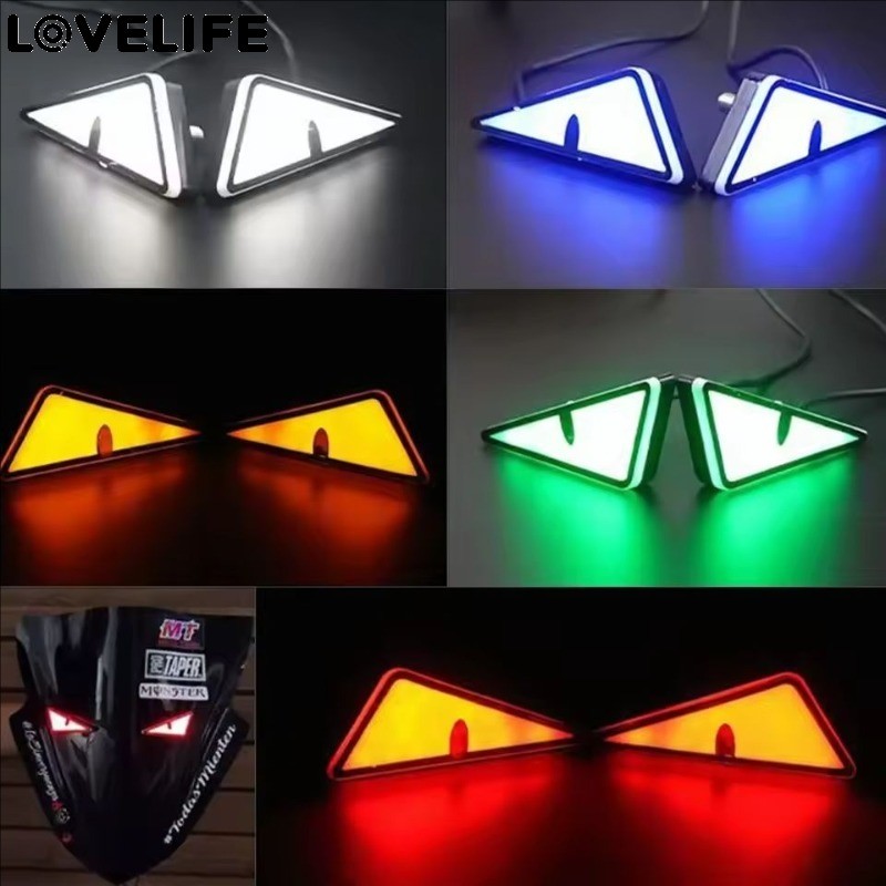 [ Featured ] Motorcycle Devil' Eyes Headlights - Night Driving Signal ...