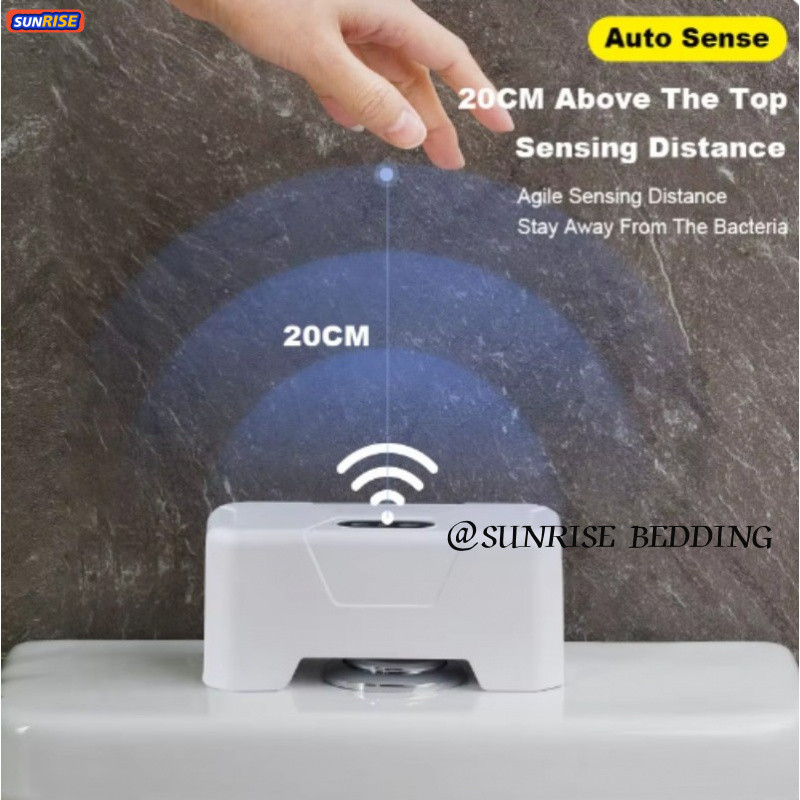 Touchless Automatic Toilet Flush Button Induction Toilet Flusher ...