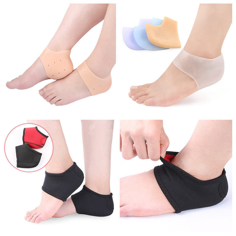 Achilles Tendonitis Heel Pad Silicone Nylon Heel Protector Heel Pain ...