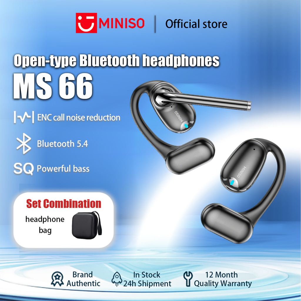 MINISO M66 OWS Wireless Earphones Bluetooth 5.4 TWS 3D Stereo ...