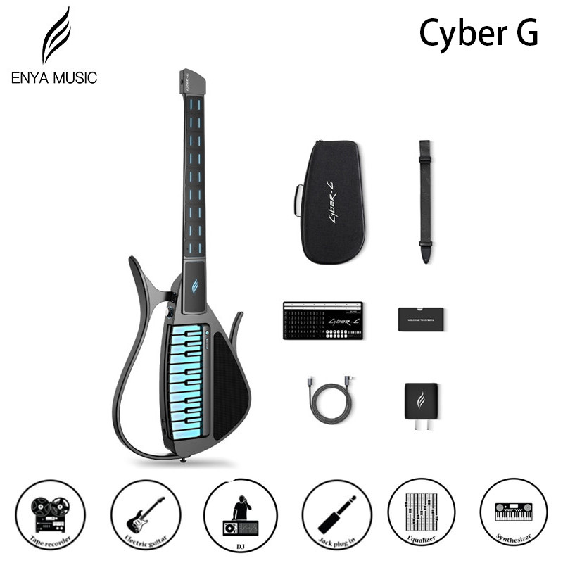 ENYA Cyber G Stringless Smart Backing Guitar,Chord Generator,Built-in ...