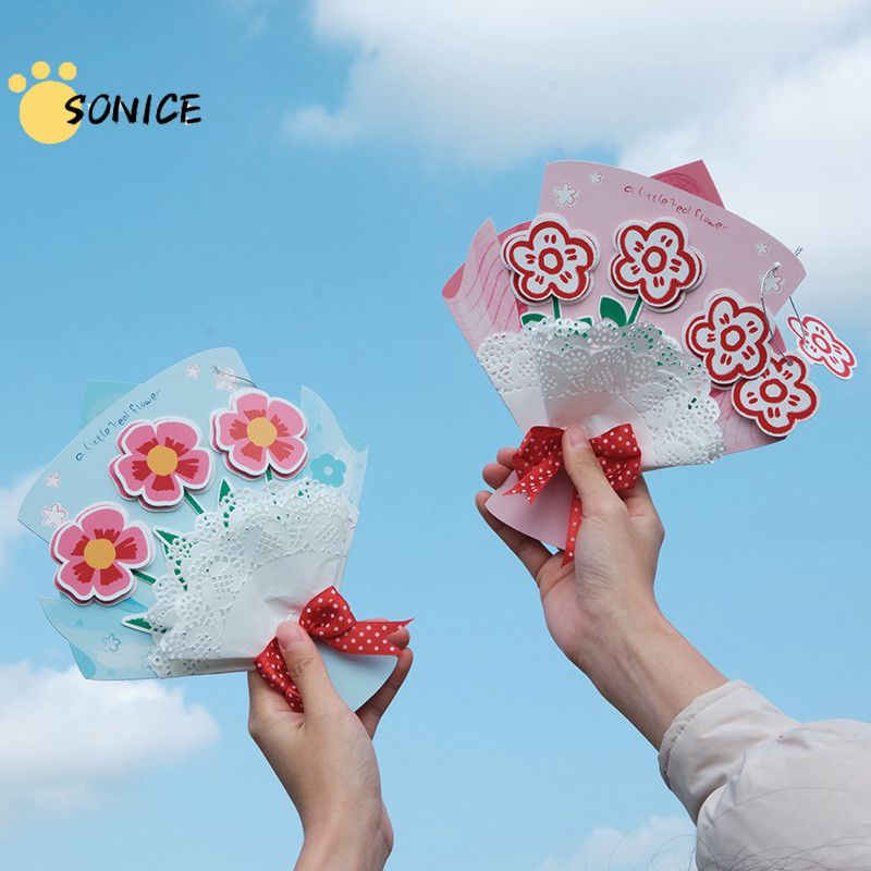 Handmade Gratitude Flower Card Creative DIY Flower Craft Kit Kids ...