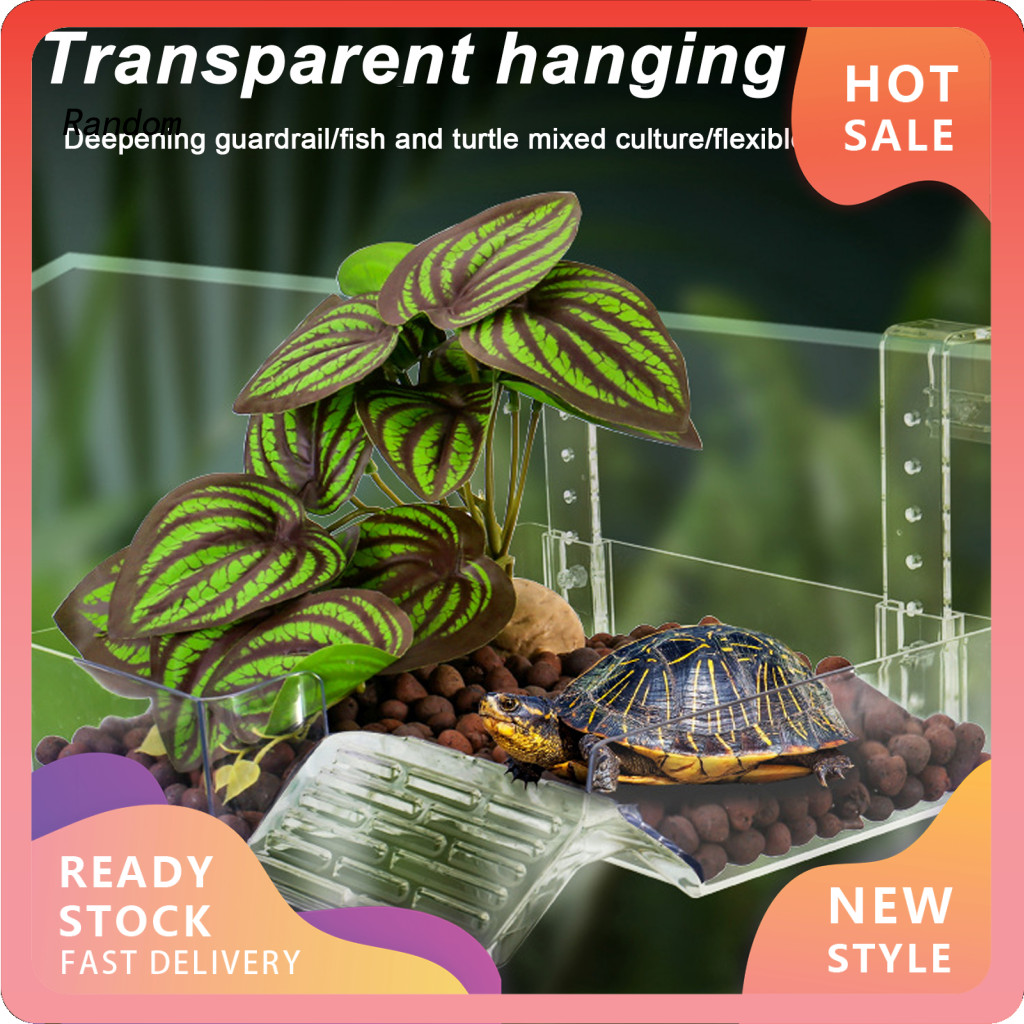 RAN Adjustable Suspension Height Turtle Dock Turtle Tank Decor Floating ...