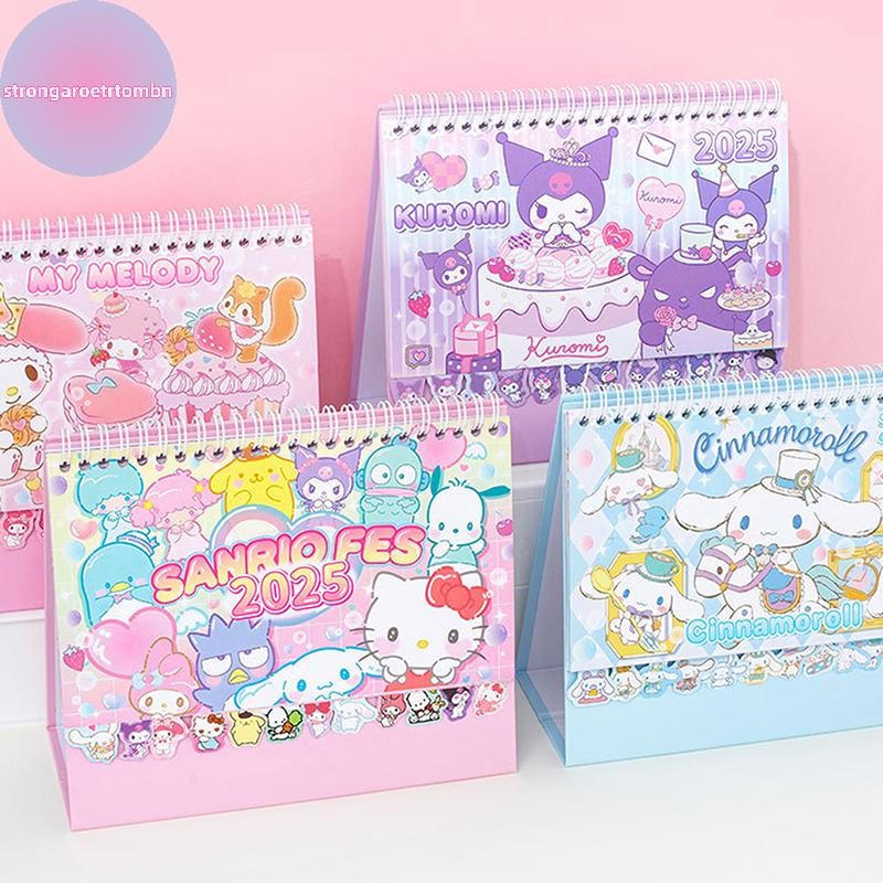 Strongaroetrtombn Sanrio 2025 Cute Cartoon Monthly Desk Calendar ...