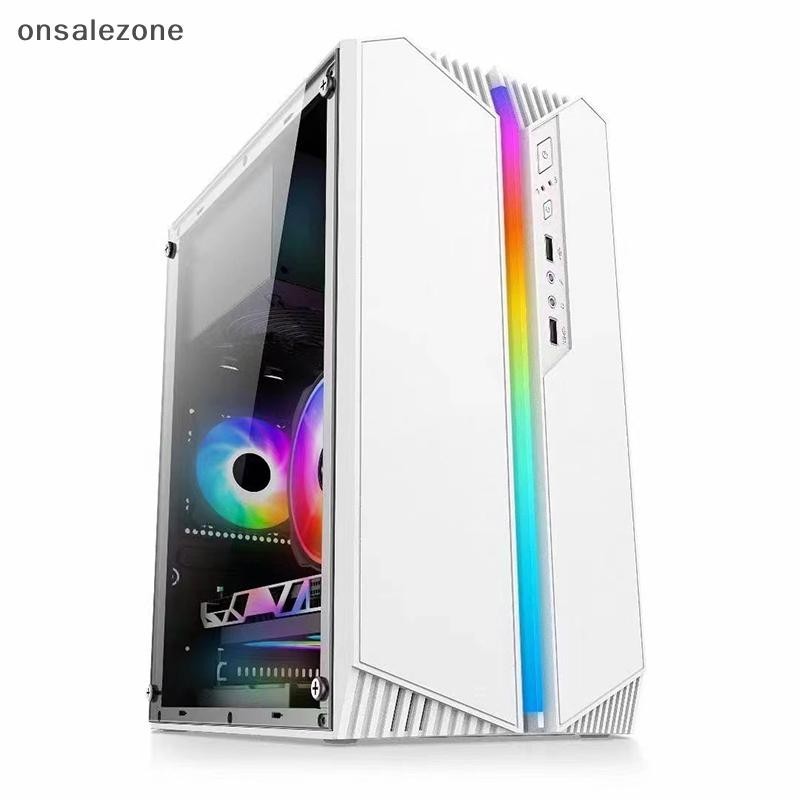 OLE Transparent Computer Case PC Tower With RGB Atmosphere Lamp For M ...