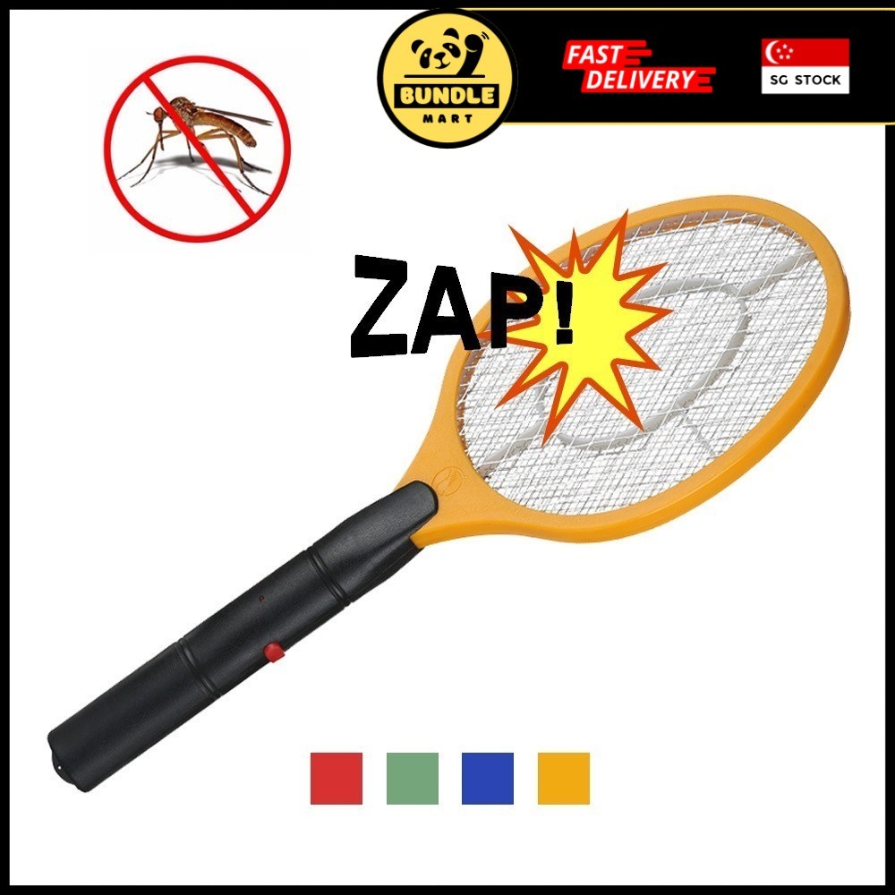(BundleMart) Electric Mosquito Racket Bat Handheld Fly Swatter ...