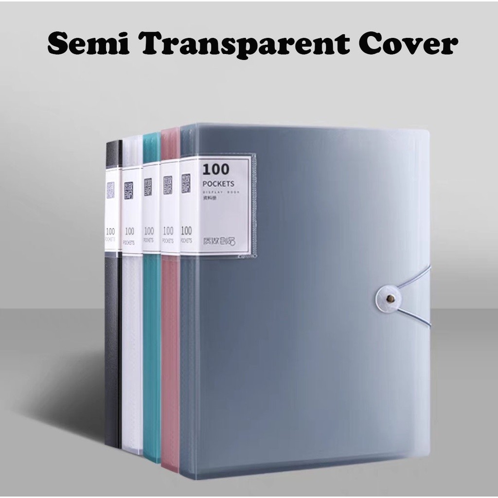 A4 Semi Transparent Clear File Clear Book Clear Folder File Certificate ...