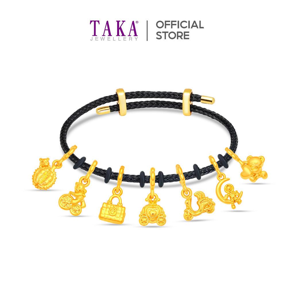 TAKA Jewellery 916 Gold Mini Charm - Assorted Designs | Shopee Singapore