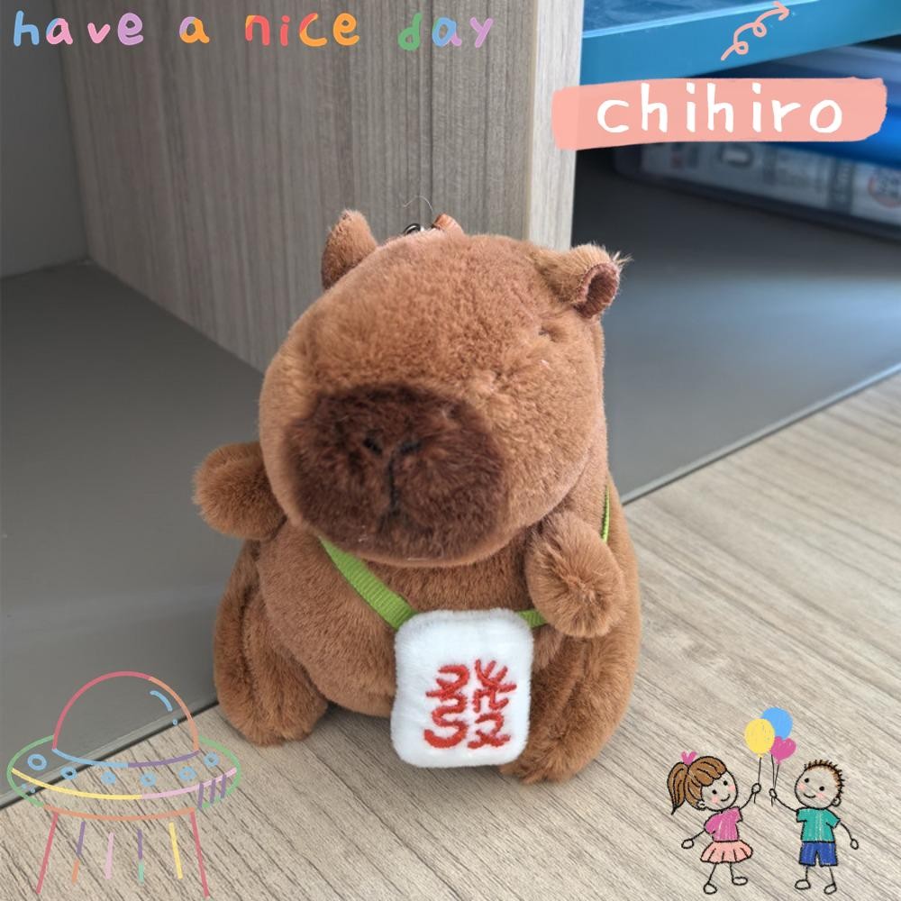 CHIHIRO Plush Capybara Keychain, Guinea Pig Soft Simulation Capybara ...