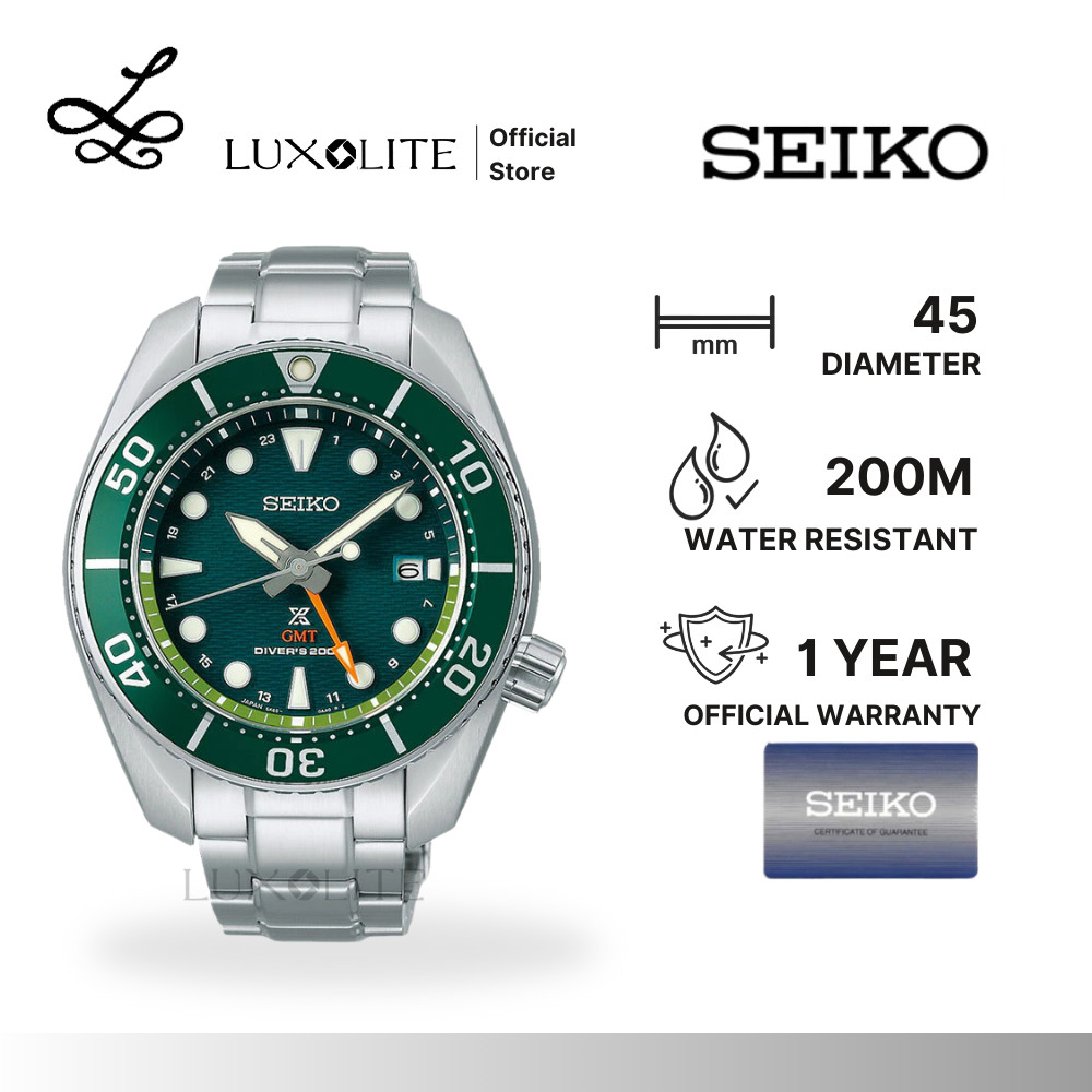 [Luxolite] Seiko Prospex SFK003 Solar GMT Sumo Hulk Divers Men's Watch ...