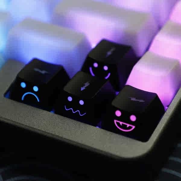 keycaps AKKO Logitech G610 keycaps translucent WASD arrow keys ...