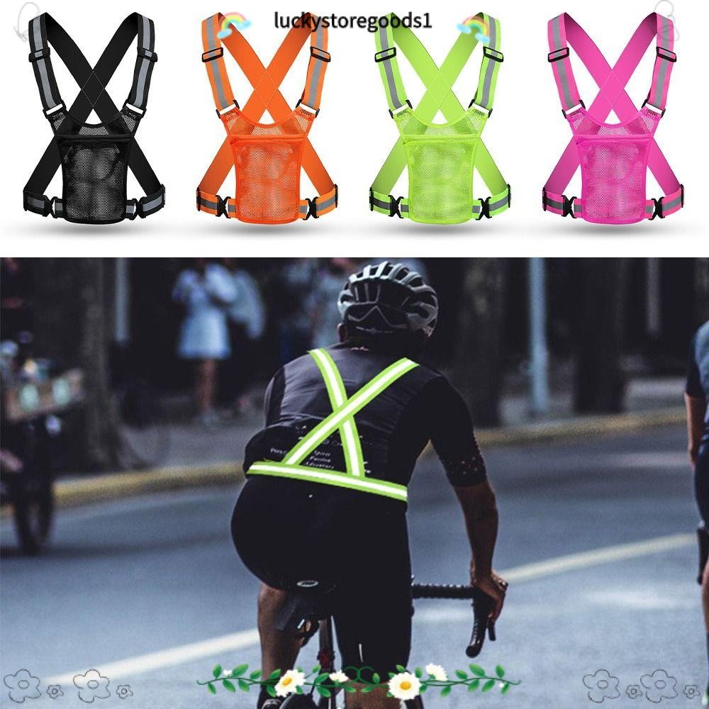LUCKYSTOREGOODS1 Highlight Reflective Vest, Lattice Reflective Straps ...
