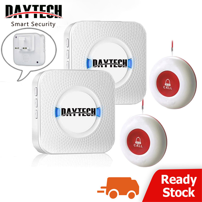 Daytech Emergency Alarm Bell Calling Wireless Caregiver Pager for ...
