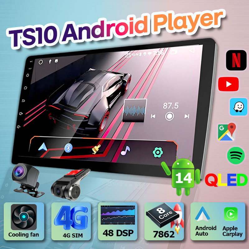 (Cooling system) Topway TS10 Android Car player 9"/10" Android 14 Car ...