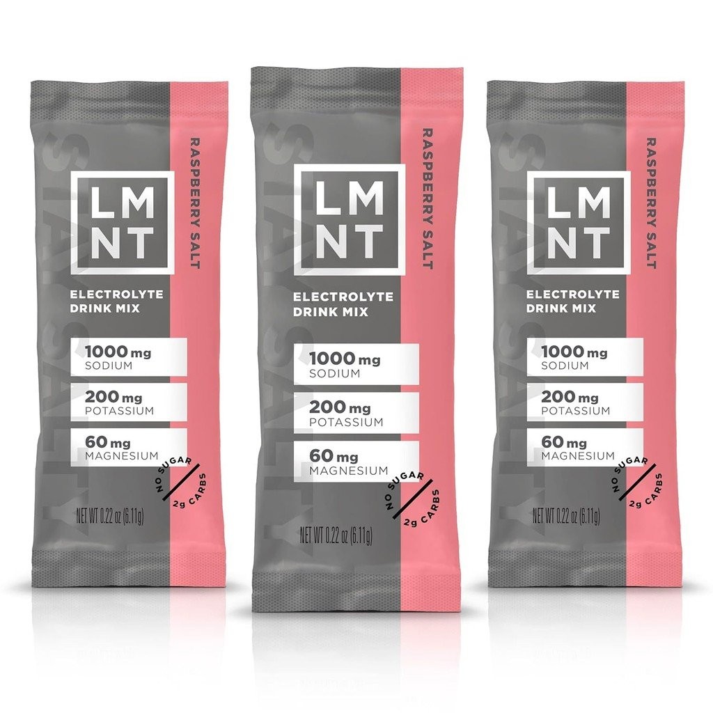 LMNT Zero Sugar Electrolytes - Raspberry Salt | Drink Mix | 30-Count ...