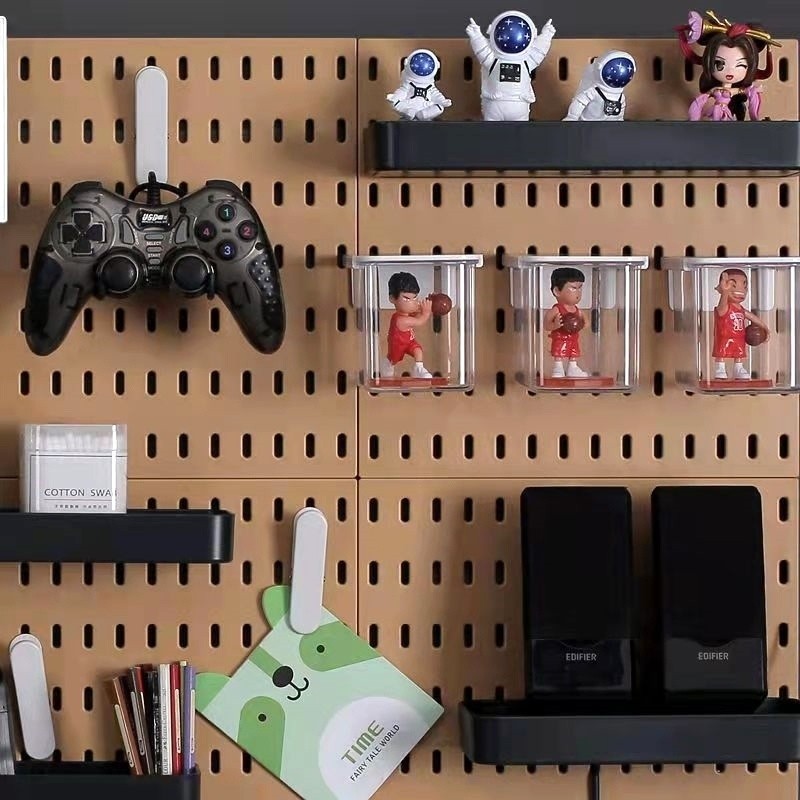 Perforated Board No-Drill IKEA Universal Gaming Room Desk Wall-Mounted ...