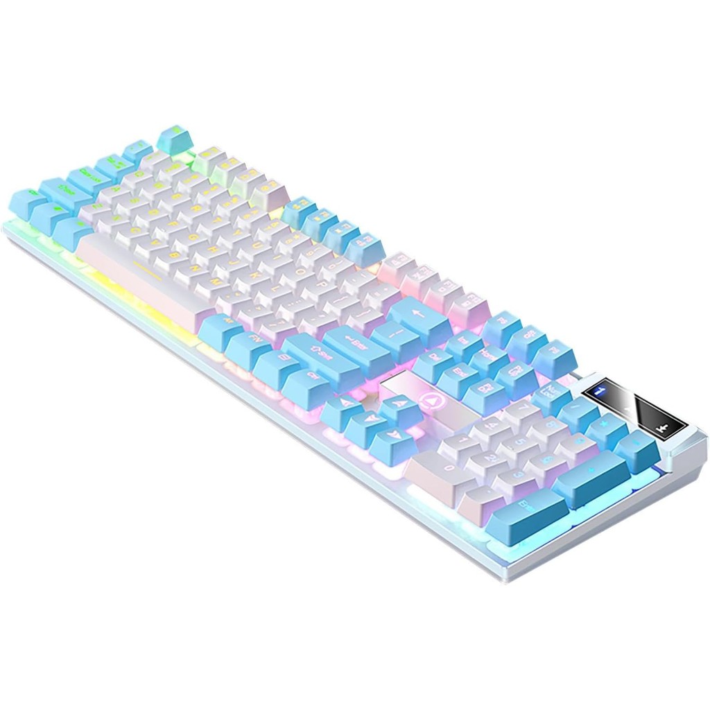 Gaming Keyboard Cool RGB Backlit Keyboard USB Wired Mechanical Keyboard ...
