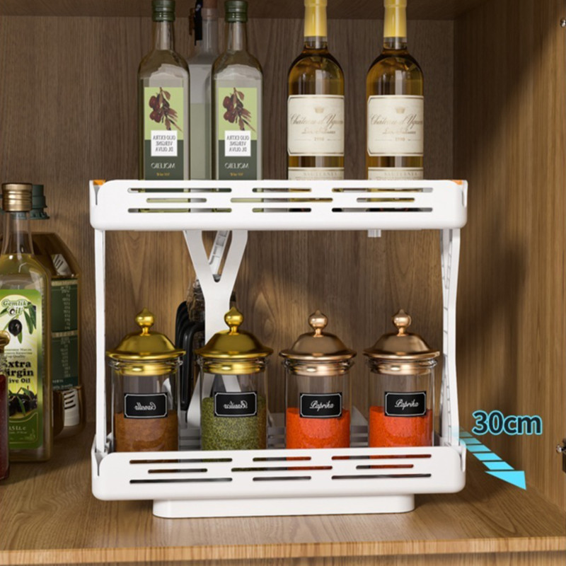 Kitchen Pull-Out Rotating Storage Rack Under Sink Organizer Multi ...