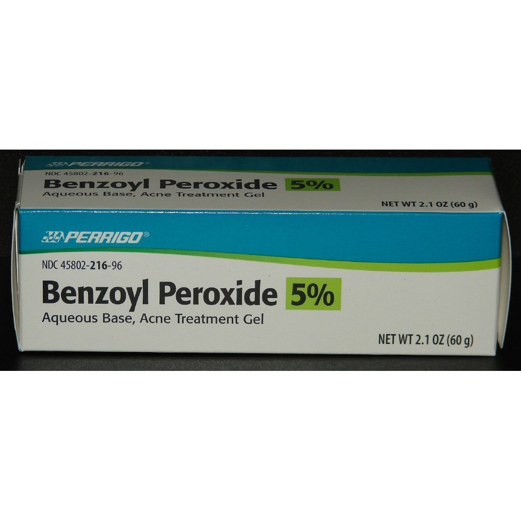 Perrigo 5 Percent Benzoyl Peroxide Acne Treatment Gel 60gm Tube ...