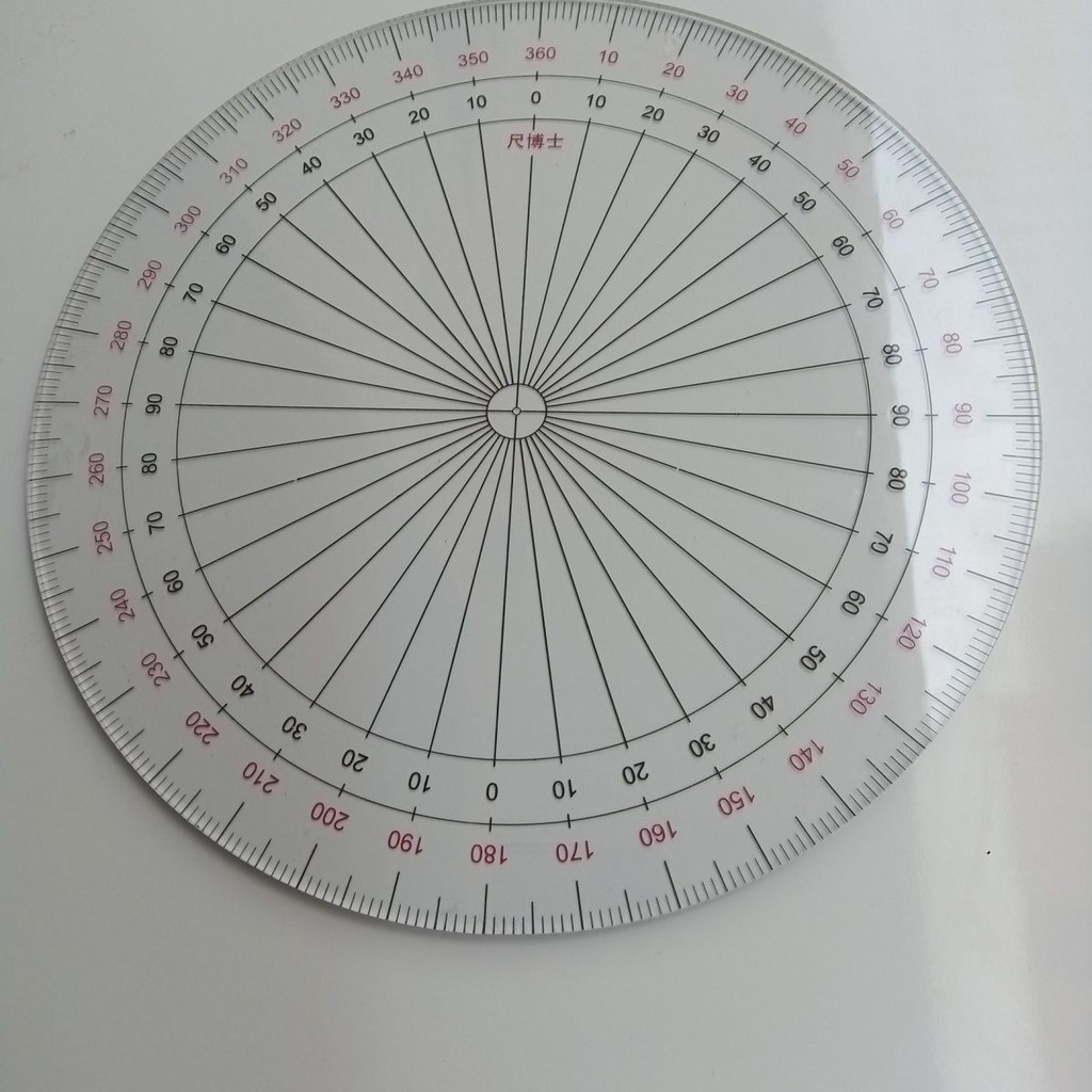 30Centimeter Full Circle Protractor 360Protractor Circular Drawing ...