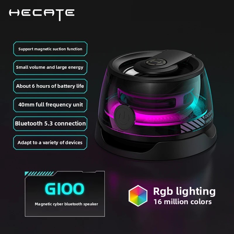 Edifier Hecate G100 Magnetic Portable Bluetooth Speaker 5.3 RGB ...