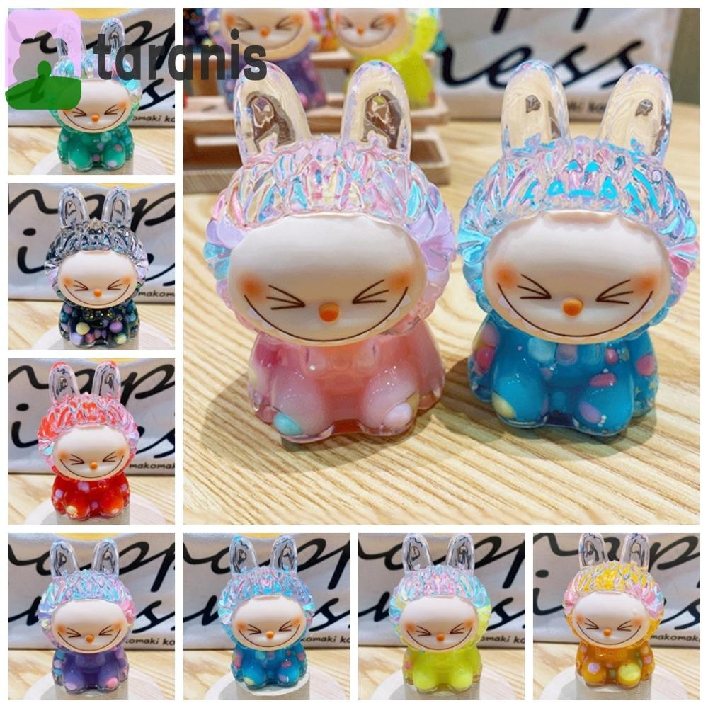 TARANIS Candy Color Labubu Doll, Colorful Bead Shiny Cartoon Acrylic ...