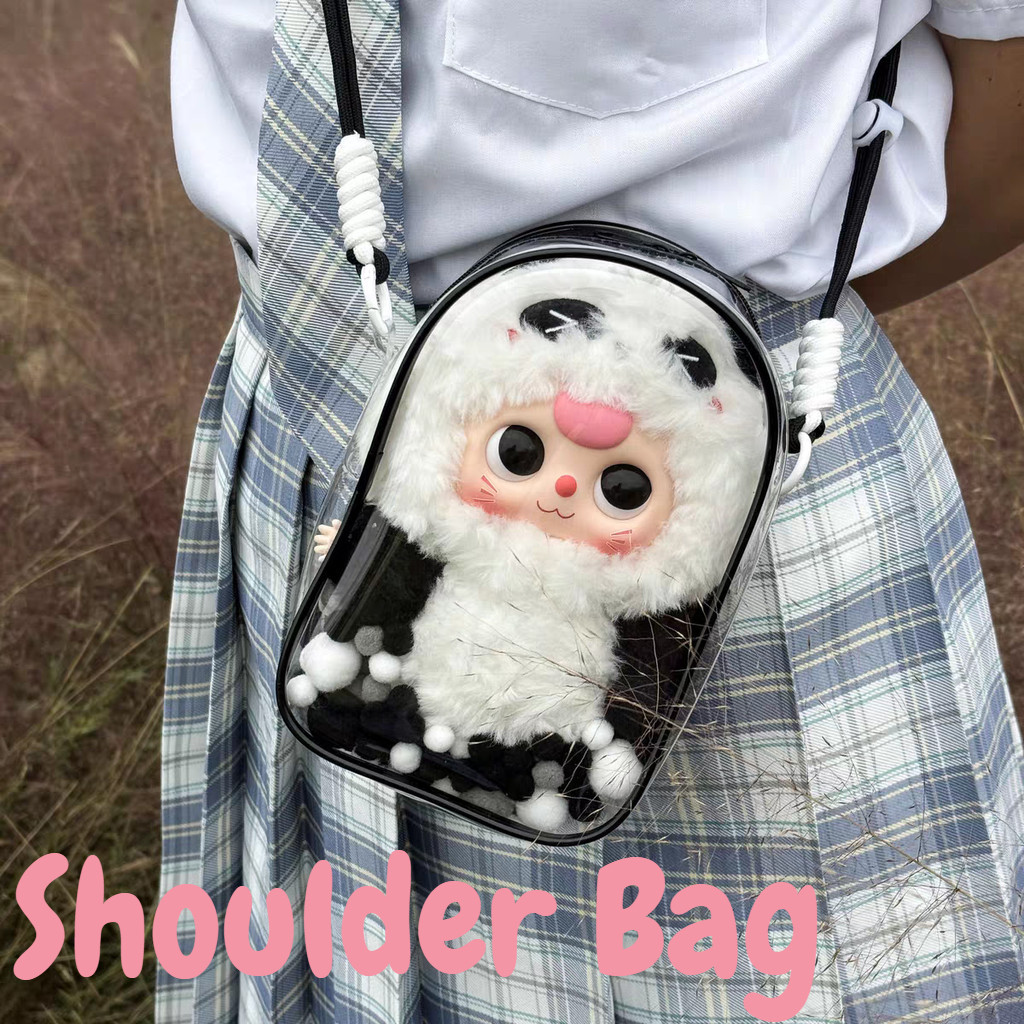 Transparent Plush Cotton Doll Waterproof PVC LABUBU Baby Three ...