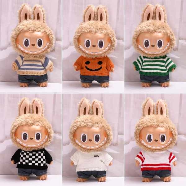 labubu macaron 15cm doll clothes Vinyl labubu Labubu Baby Coat 38cm for ...