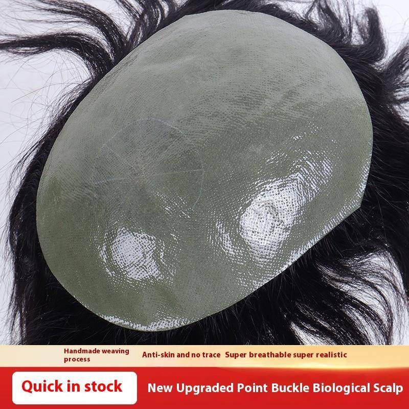 100% Human Hair Men's Toupee Fashion And Handsome Style Hair Piece ...