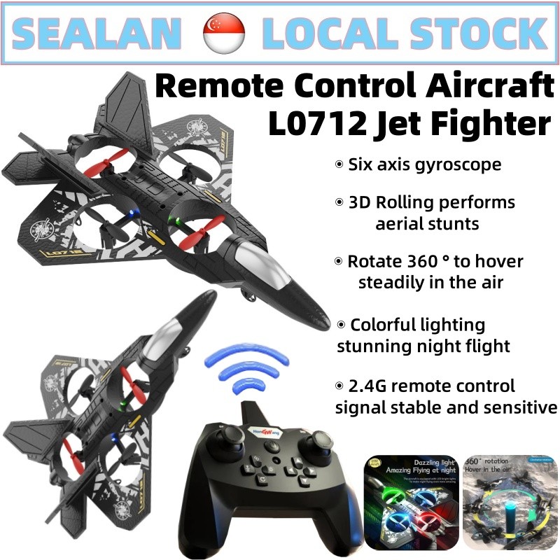 Jet Fighter RC Plane L0712 RC Plane Rc Drone Control Six Axis Gyroscope ...