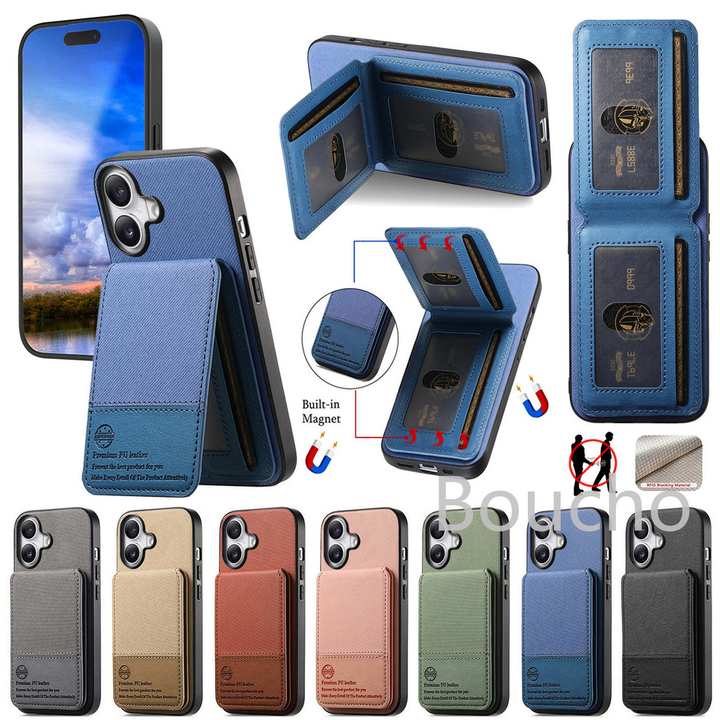 For Samsung Galaxy S25 Edge S24 S23 FE Plus Ultra Matte Fabric Wallet ...