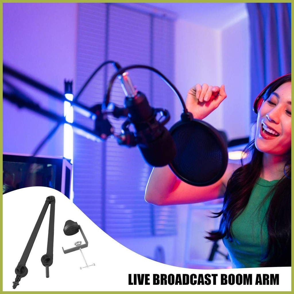 Desktop Mic Stand Meetings Arm Stand Rotation Adjustable Angles ...