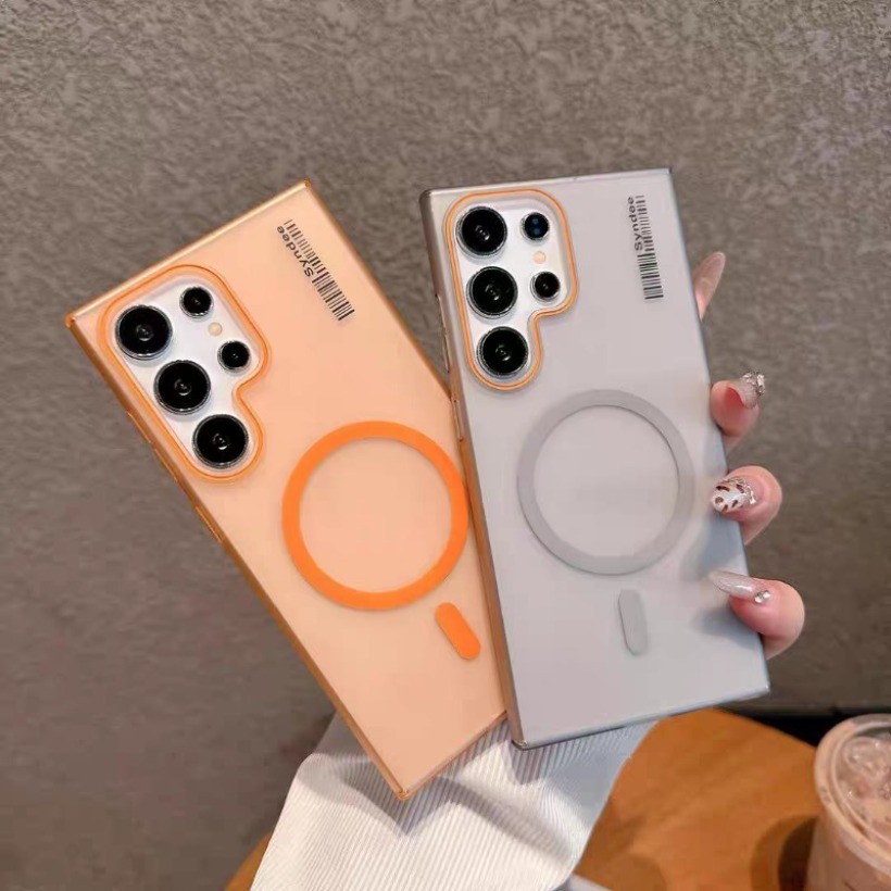 Ultra Thin Matte Translucent Magnetic Phone Case for Samsung A56 A36 A35 A55 S25 Edge S24FE S24 ...