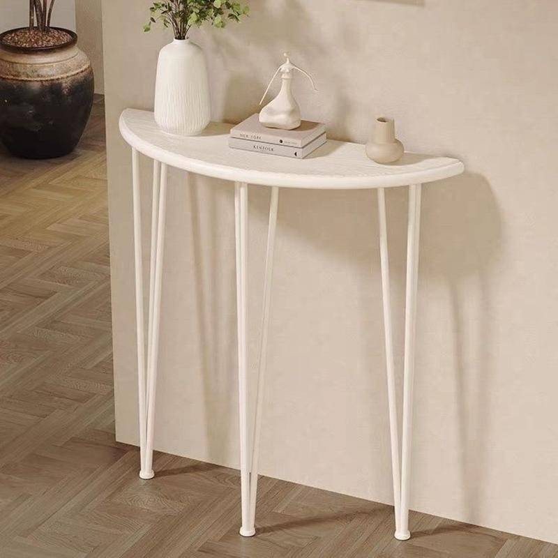 Nordic solid wood entrance ultra-narrow porch table against the wall ...