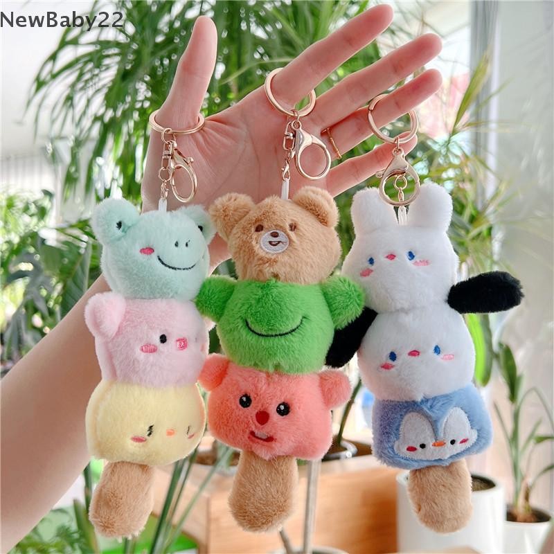 NN Cartoon Cute Tuanzi Chuanchuan Doll Keychains Women Plush Penguin ...