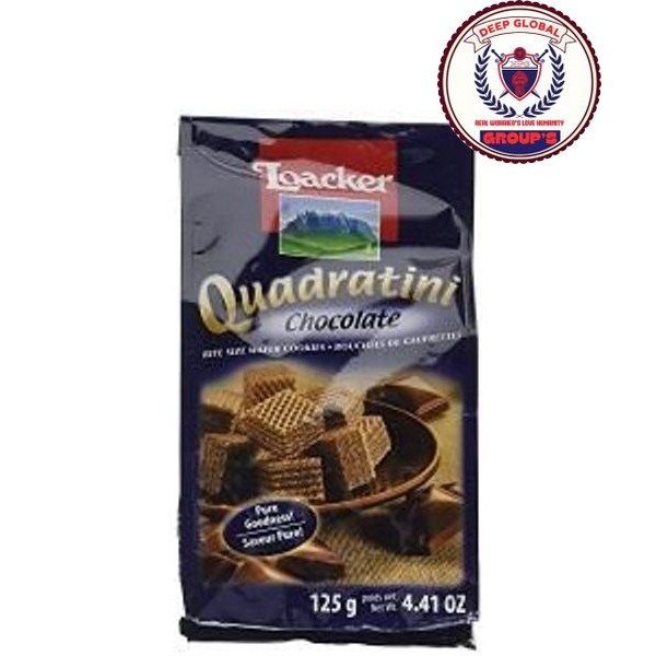 Loacker Chocolate Quadratini Wafer Biscuits 125g | Shopee Singapore