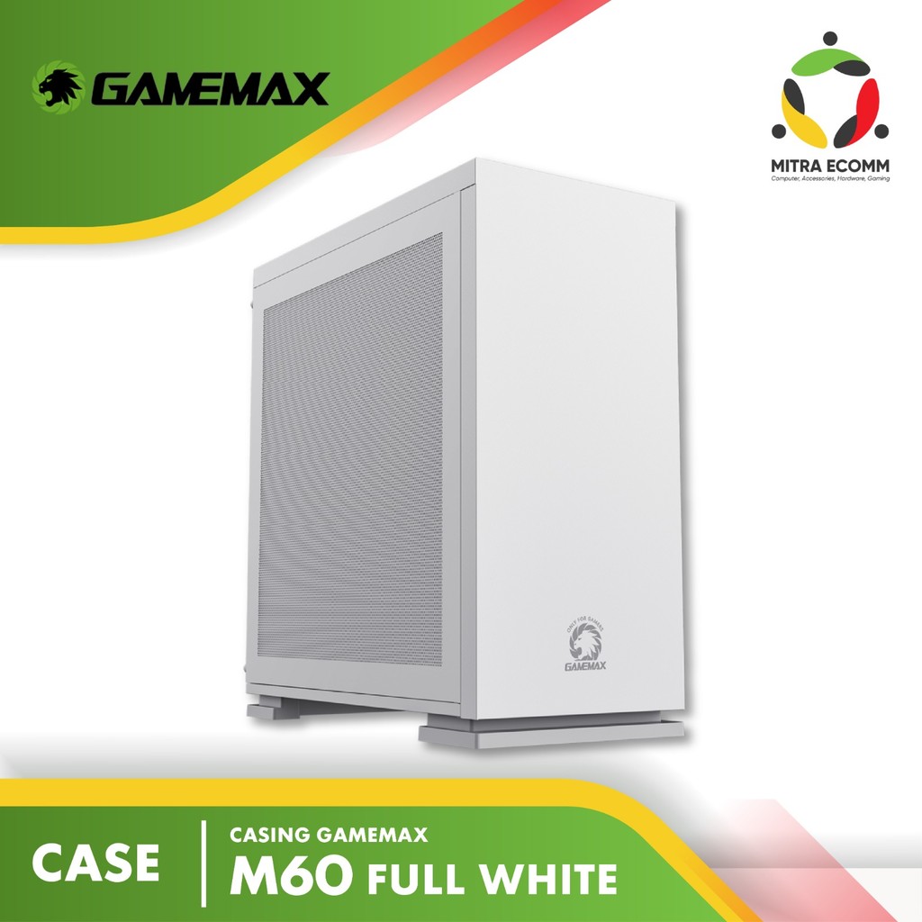 GameMax Dual Mesh M60 White mATX Gaming Case PC Casing | Shopee Singapore