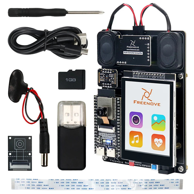 Freenove Development Kit for ESP32-S3 CAM Wireless, Dual-core 32-bit ...