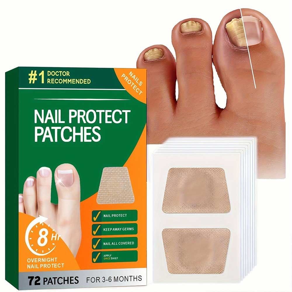 72 Patches Fungal Nail Treatment Patches Toe Fungus Onychomycosis ...