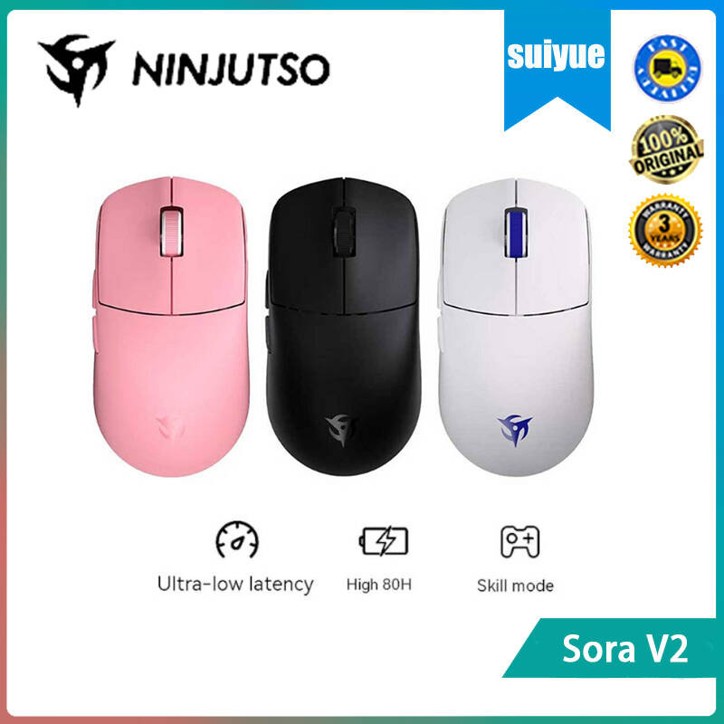 Ninjutso Sora V2 Wireless Gaming Mouse Wireless Dual Mode Lightweight ...