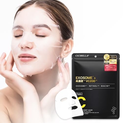 CICIBELLA EXOSOME Face Mask VC200 | Black Edition | Vitamin C + Retinol ...