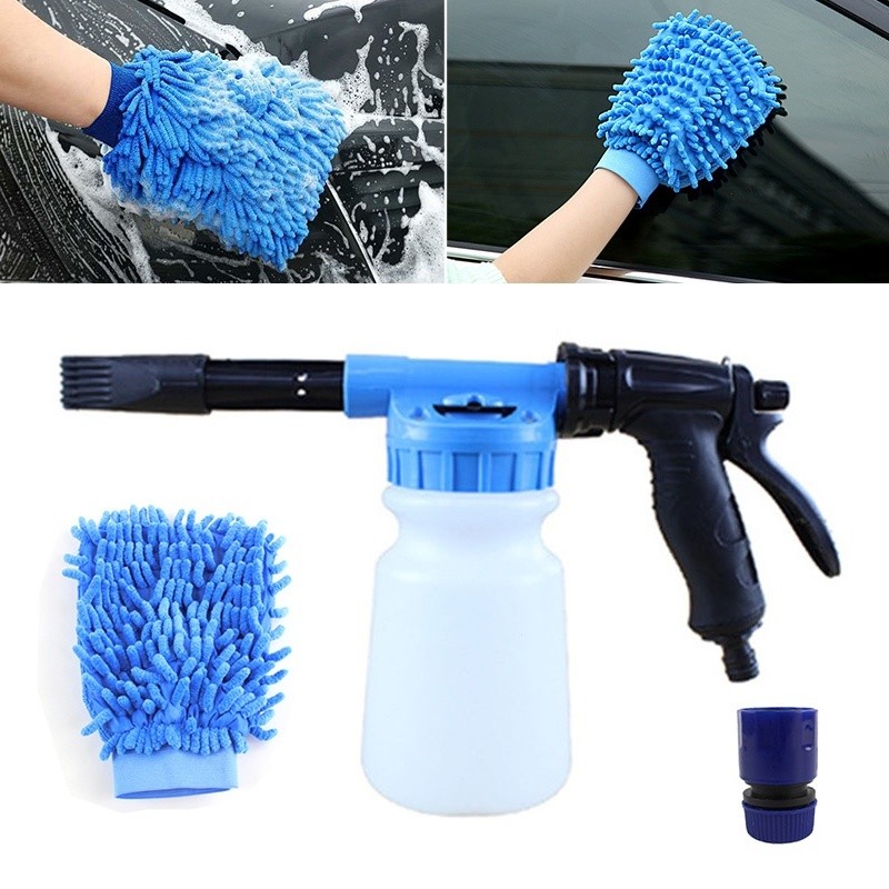 Snow Foam Spray Gun Car Wash Sprayer Lance Uses Hose Pipe 1L Bottle ...