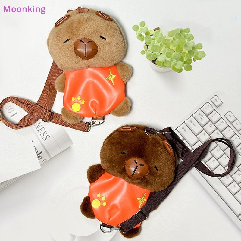 Moonking Cute Capybara Plush Shoulder Bag Creative And Funny Cartoon ...