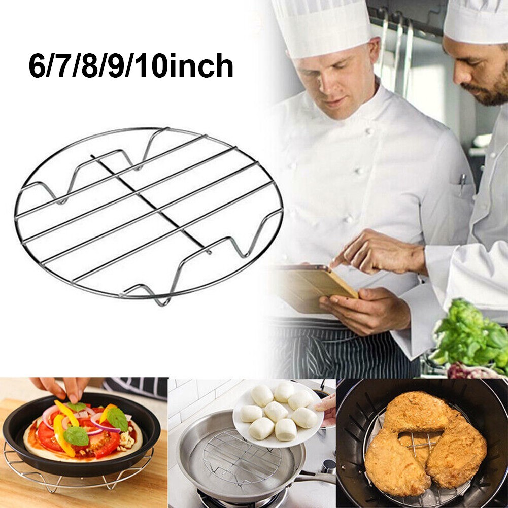 Single layer Stainless Steel Grill Rack for 6 7 8 and 9 Inch Air Fryers ...