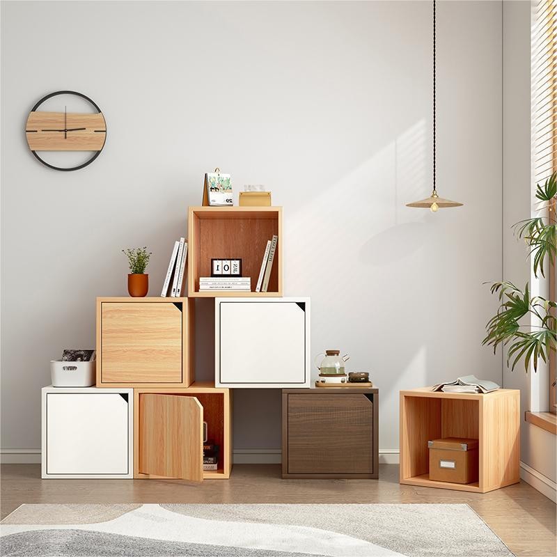 Free Combination Grid Cabinet Book Storage Cabinet Locker Simple ...